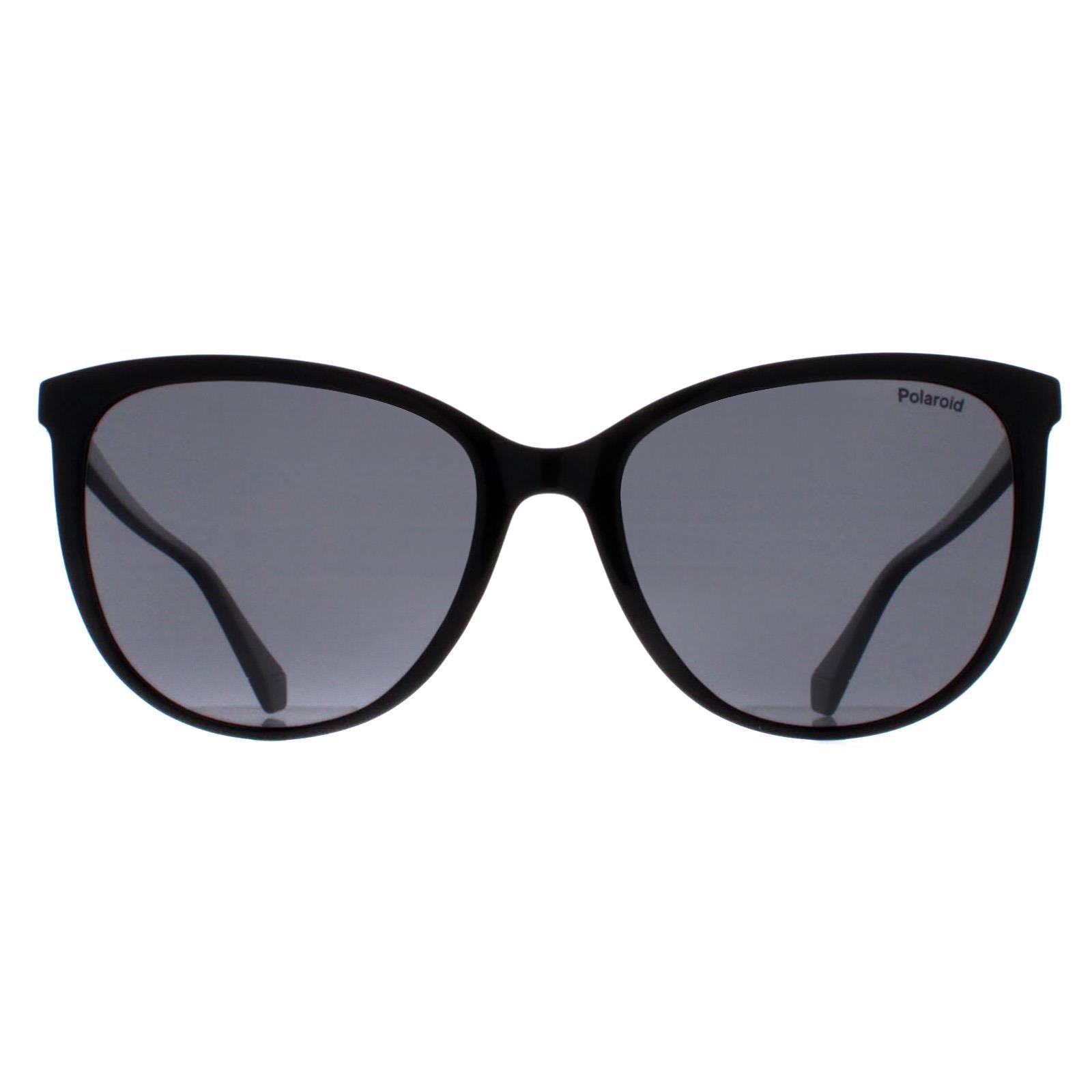 Sunglasses Cat Eye Black Grey Polarized Pld 4138 S Polaroid